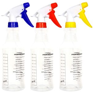 youngever 3 pack empty spray bottles, spray bottles for cleaning solutions (32 ounce)