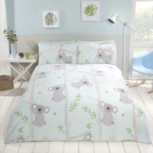 rapport koala fun single duvet cover set blue/grey