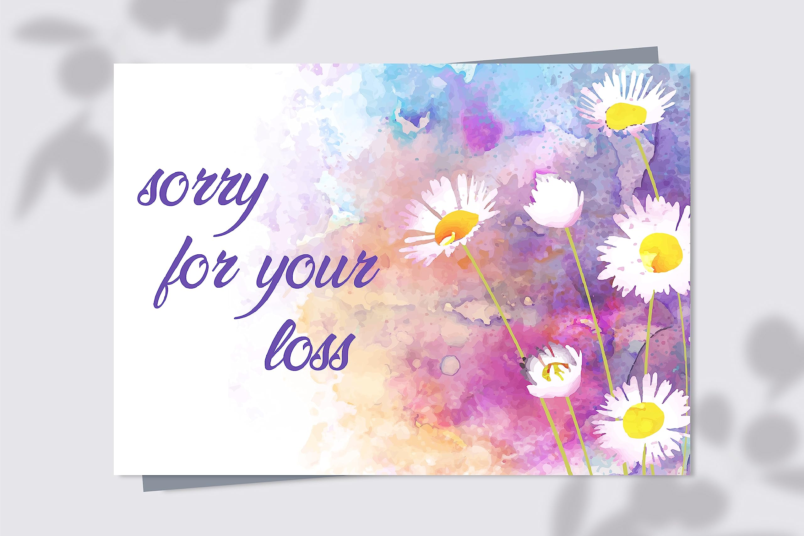 Sympathy Cards with Envelopes and Stickers, 30 Unique Designs with Messages Inside, Large 5x7 Inch Folded Condolence Cards, Thick Cardstock in a Sturdy Box