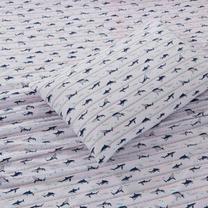 Sheet Set For Boys/Teens Grey Shark White Red Light Blue New # Grey Shark (Twin)