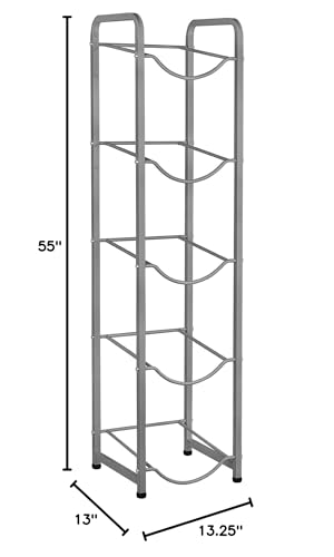 BRIO Single Column Gallon Stands (GREY) (5-TIER)