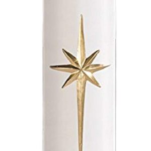 CB Church Supply Pillar Style Boxed 3 x 12-Inch Christ Candle by Will & Baumer, 1-Count, Bright Morning Star