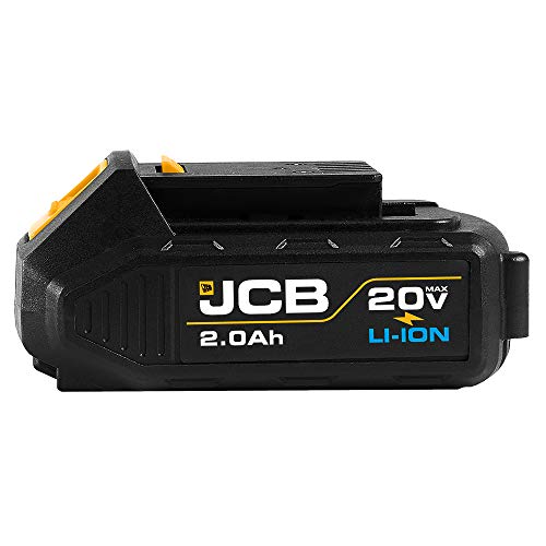 Jcb Tools - 20V Lithium-Ion Battery 2.0Ah With Charge Remaining Indicator - For Jcb 20V Power Tools - Drill, Jigsaw, Recip Saw, Circular Saw, Multi Tool, Miter Saw, Angle Grinder, LED Work Light