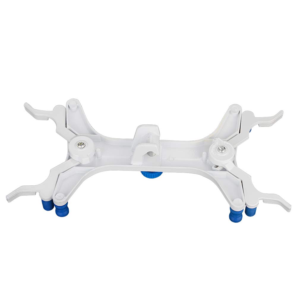 StonyLab Aluminum Double Burette Clamp, Adjustable Double Burette Clamp Buret Clamp Butterfly Style Spring Loaded Lab Accessory for Laboratory