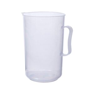 othmro measuring cup 2000ml pp plastic graduated beaker transparent for lab kitchen liquids 1pcs