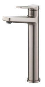 kraus indy single handle vessel bathroom faucet in spot free stainless steel, kvf-1400sfs