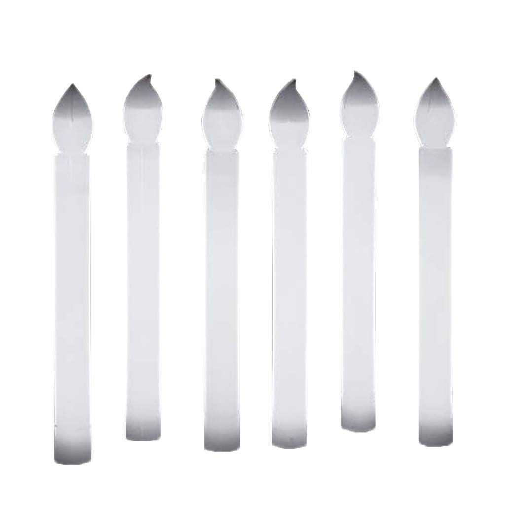 CB Church Supply Candlelight Service Glow Stick Vigil Candles by Will & Baumer, 12-Count, White