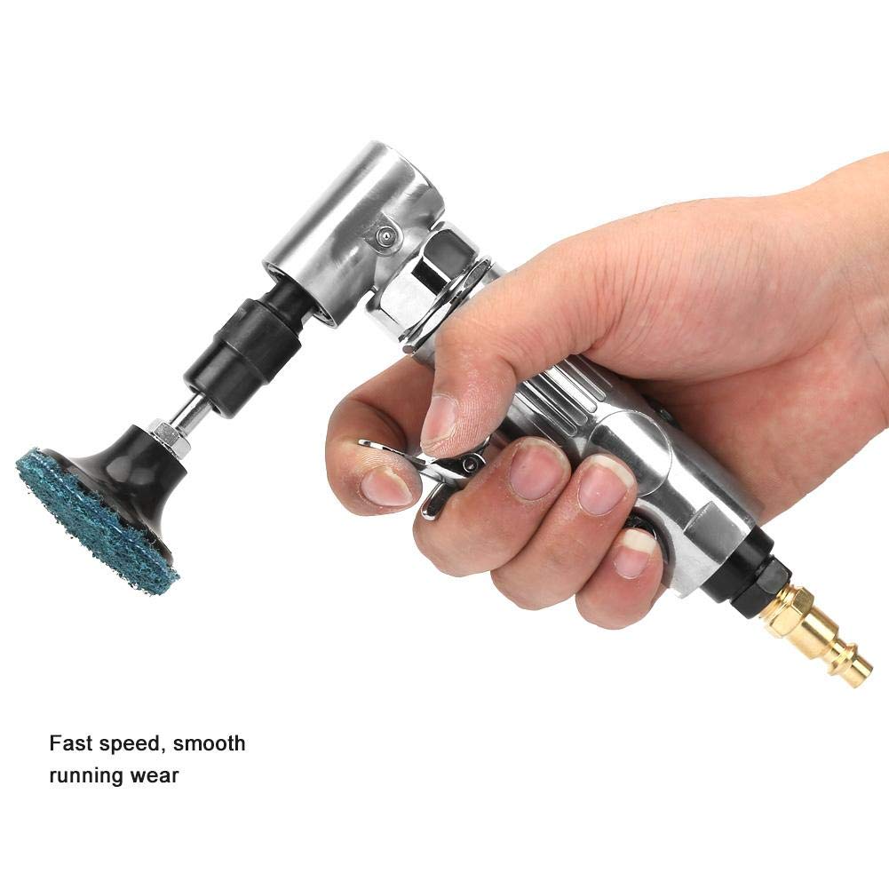 Angle Air Die Grinder, Pneumatic Angle Grinder, Industrial 90° Air Angle Grinder with 2inch Grinding Disc MBSP Industrial Die Grinder Kit