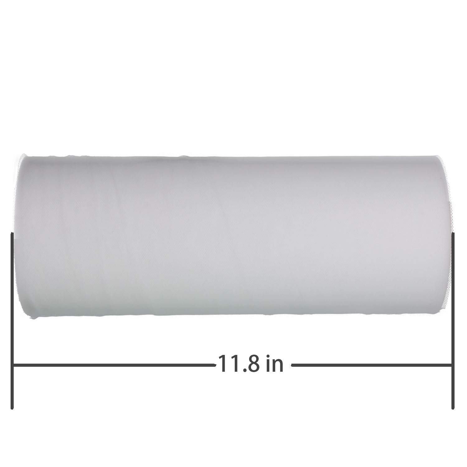 White Tulle Spool 12 Inch x 100 Yards for Tulle Decoration