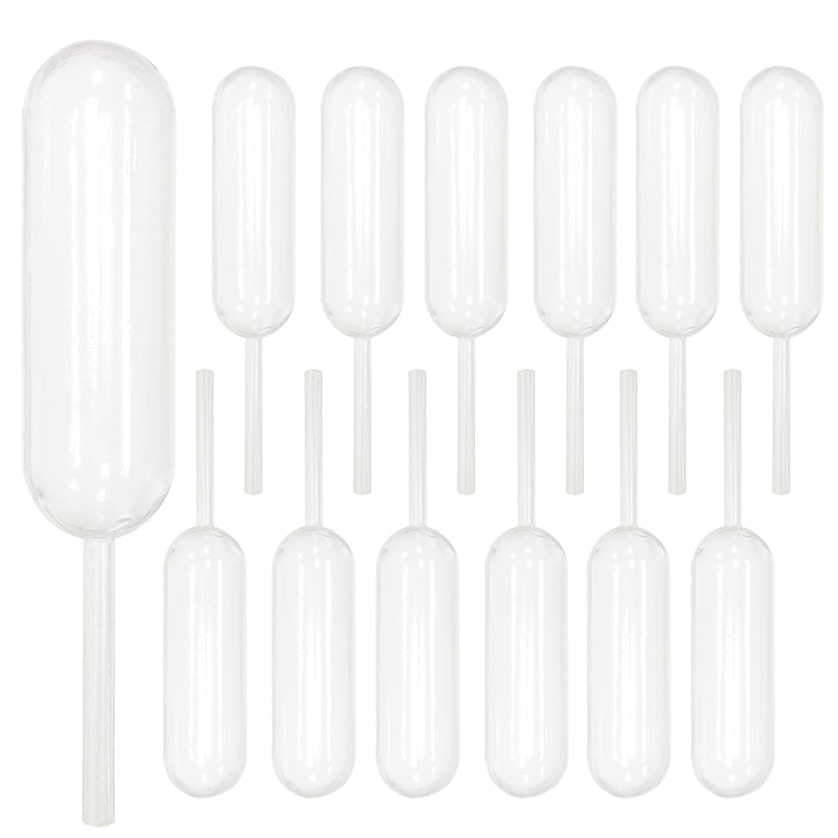 Cupcakes Pipettes, 50PCS 4ml Clear Plastic Transfer Liquid Dropper Pipettes, Suitable for Chocolate or Strawberries Cupcakes, Ice Cream, Mini Cakes, Waffles, Children's Painting, Kitchen Supplies