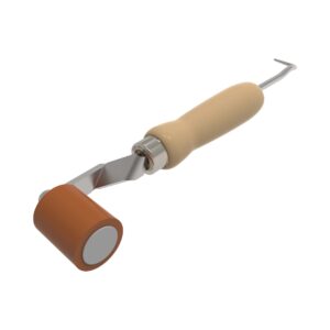 everhard roll-n-chek® seam roller with probe wood handle mr05018