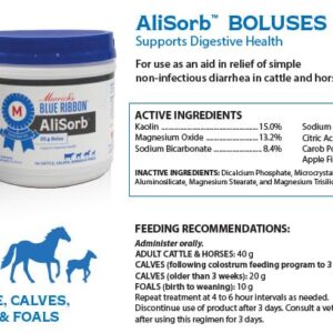 Vet's Plus Anti-Diarrheal Bolus for Calves & Foals 50 Count Jar