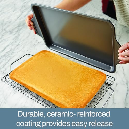 All-Clad Pro-Release Nonstick Bakeware Loaf Pan 8x4 Inch Oven Safe 450F Half Sheet, Cookie Sheet, Muffin Pan, Cooling & Baking Rack, Round Cake Pan, Loaf Pan, Baking Pan Grey