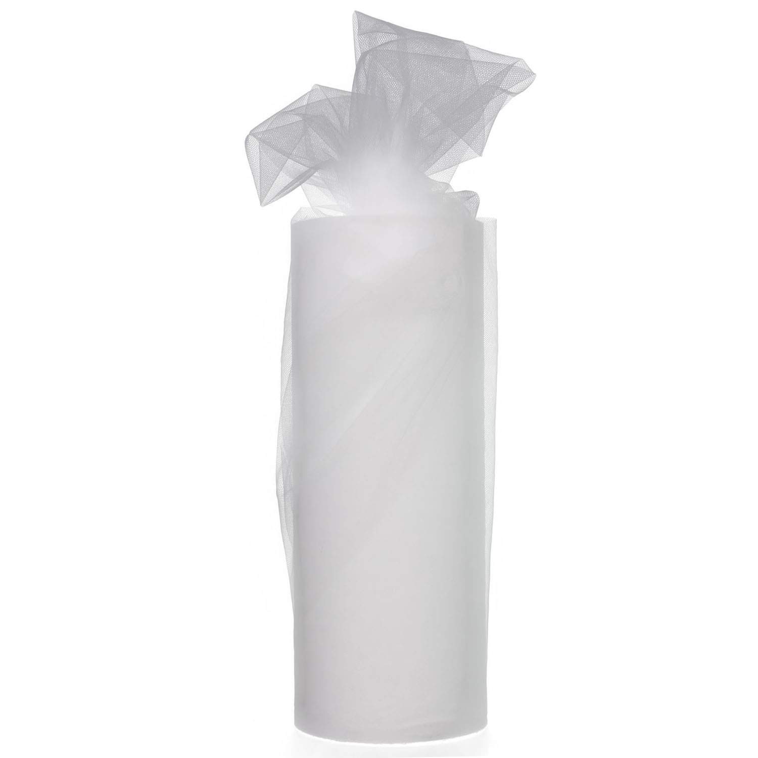 White Tulle Spool 12 Inch x 100 Yards for Tulle Decoration