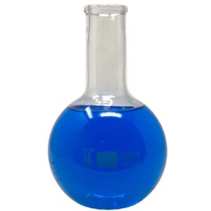 500ml boiling flask, 3.3 boro. glass, flat bottom, karter scientific 250b4 (single)