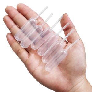 Cupcakes Pipettes, 50PCS 4ml Clear Plastic Transfer Liquid Dropper Pipettes, Suitable for Chocolate or Strawberries Cupcakes, Ice Cream, Mini Cakes, Waffles, Children's Painting, Kitchen Supplies