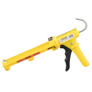 dripless ets1100 lightweight composite caulking gun | diy grade caulk gun | 10 oz cartridge capacity | full time dripless function and revolving frame | 10:1 thrust ratio