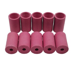 sandblaster gun nozzles 10pcs tip sand blaster replacement cylinder ceramic abrasive nozzles for blasting (pink)