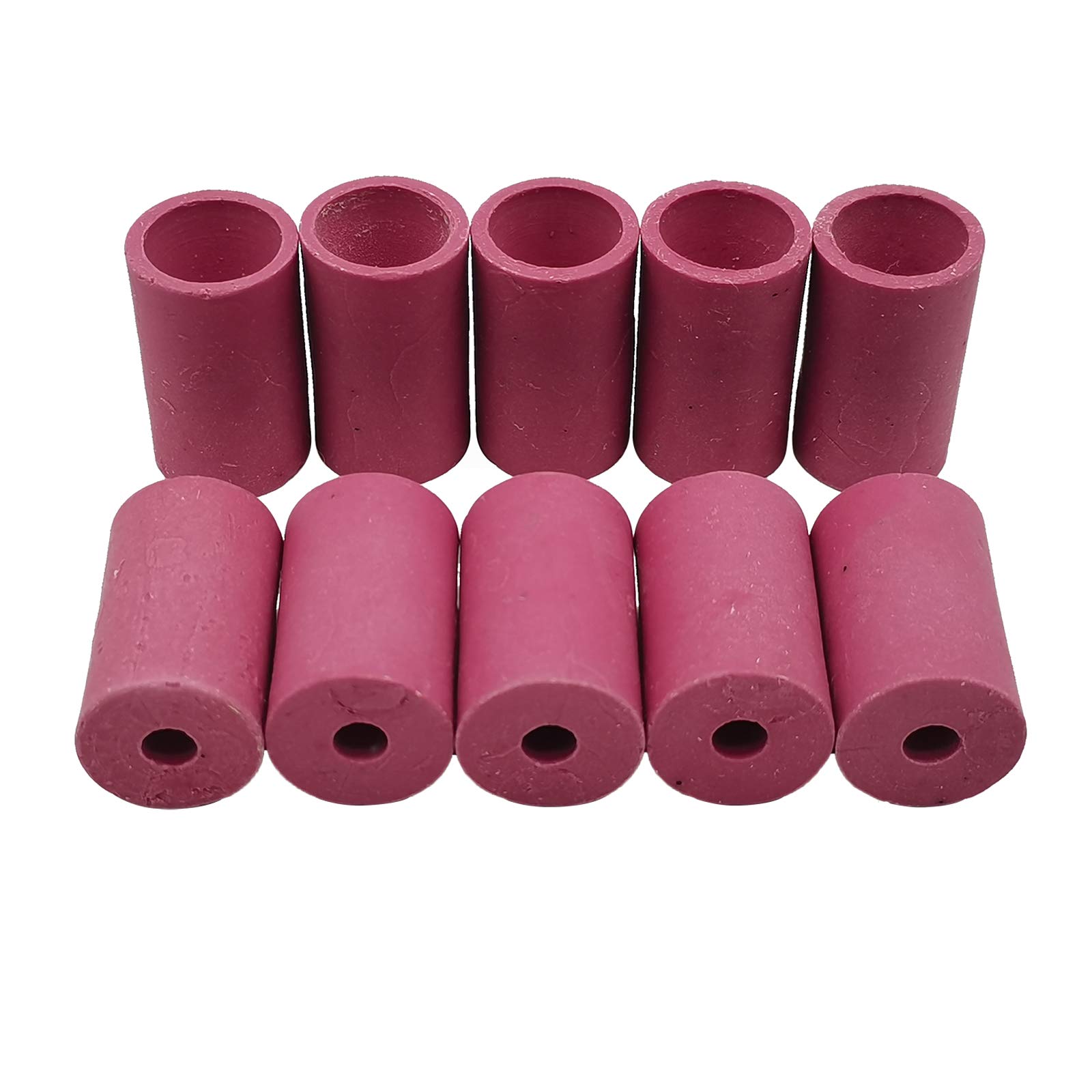 Sandblaster Gun Nozzles 10Pcs Tip Sand Blaster Replacement Cylinder Ceramic Abrasive Nozzles for Blasting (Pink)