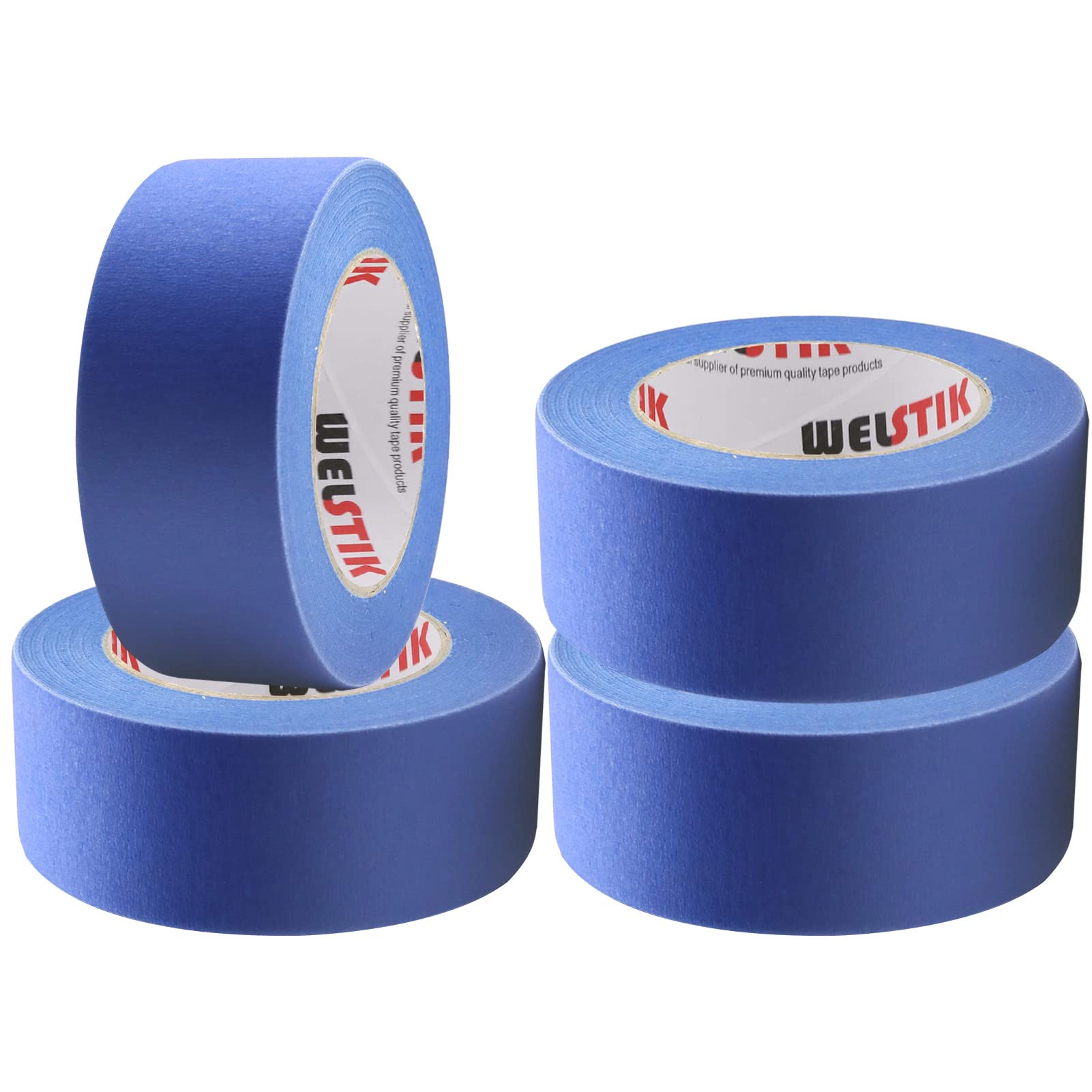 WELSTIK Blue Painters Tape 2 Inches Wide,Removable Masking Tape, for House Decoration, 3D Printer, Calligraphy and Painting, Advertising Production,etc, Easy-Tear, 2” X 60YDs/ Rolls 240 Total Yards