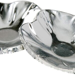 Set of 250 Disposable Clam Shells Aluminum Foil Food Shell Pans for Making Tasty Appetizers Like Clams Casino, Oysters, Crab Cakes, Dips, and More Premium Small Clam-Shell Baking Dishes,