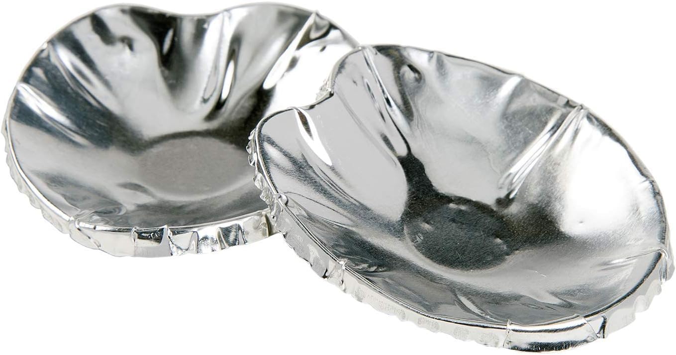 Set of 250 Disposable Clam Shells Aluminum Foil Food Shell Pans for Making Tasty Appetizers Like Clams Casino, Oysters, Crab Cakes, Dips, and More Premium Small Clam-Shell Baking Dishes,