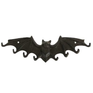 tg,llc treasure gurus cast iron wall mount fruit bat with wings key hook