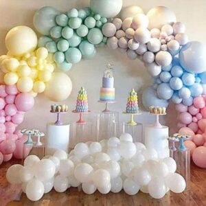 felice arts pastel balloons garland kit macaron balloons arch kit baby shower rainbow ice cream party supplies daisy birthday party decorations