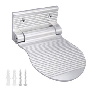 shower foot rest, shaving & washing foot rest, heavy duty aluminum alloy shaving shelf fold-up shower foot rest for shaving legs shower combo set (silvery)