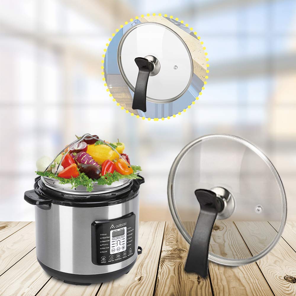 3 Quart Accessories for Instant Pot, Including Cake Baking Barrel, Steamer Basket, Tempered Glass Lid, Silicone Sealing Rings, Egg Steamer Rack, Egg Bites Mold