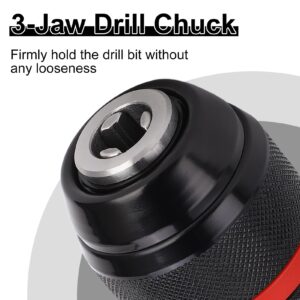 YWBL-WH Multi Keyless Chuck, Keyless Hand Drill Chuck 1/2-20UNF Mount 1~13mm Self-tighten Drill Chuck for Multiple Purposes