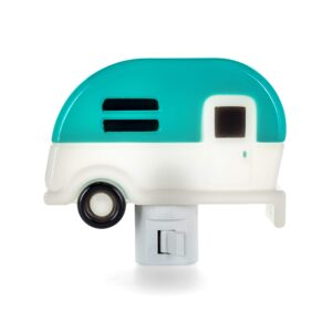 camco camper nightlight | features a 360-degree swivel base | includes (1) 120v led bulb | blue color (53103),one size