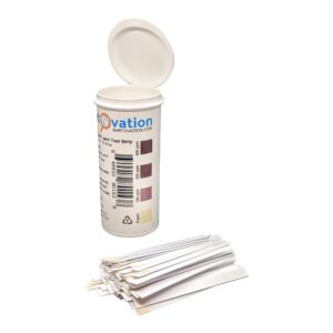 Hydrogen Peroxide H2O2 Test Strips, 0-400 ppm [Vial of 100 Strips]