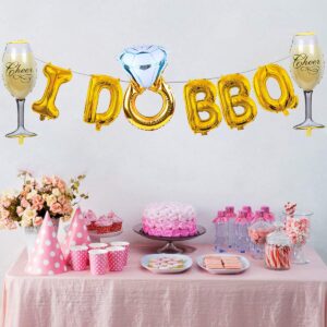 Bridal Shower Decorations - I Do BBQ Foil Balloons Wedding Shower Engagement Party Decoration（16 inch）