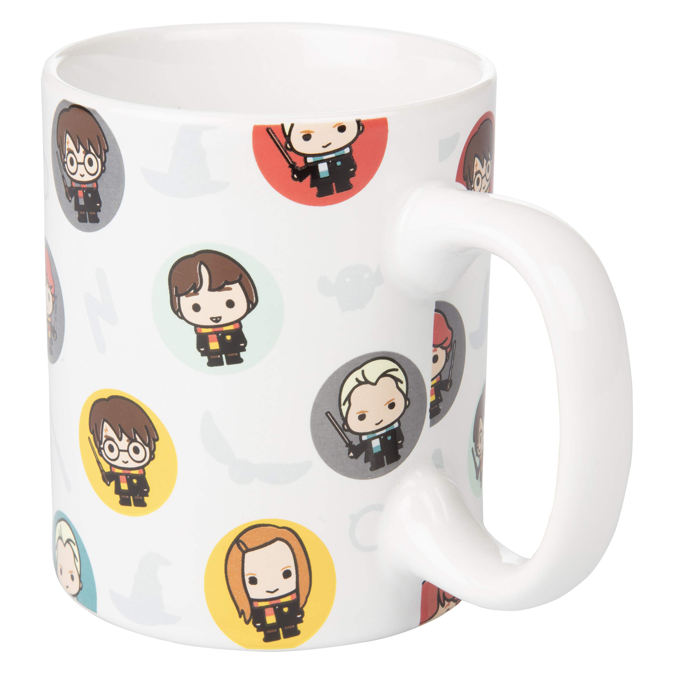 Harry Potter Coffee Mug, 11oz - Cute Chibi Character Design - Officially Licensed Merch - Christmas Stocking Stuffer Gift for Kids, Teens & Adults Who Love The Books & Movies - Ceramic