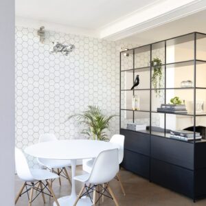 Fiula White Hexagon Wallpaper Peel and Stick Wallpaper Grey and White Wallpaper Removable Wallpaper White Trellis Wallpaper Vinyl Wallpaper 17.3”×78.7”