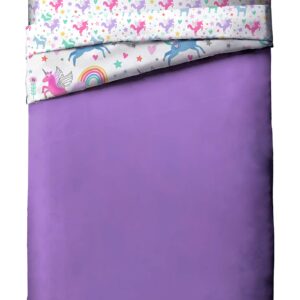 Jay Franco Unicorn Rainbow 4 Piece Twin Bed Set - Includes Comforter & Sheet Set - Super Soft Fade Resistant Microfiber