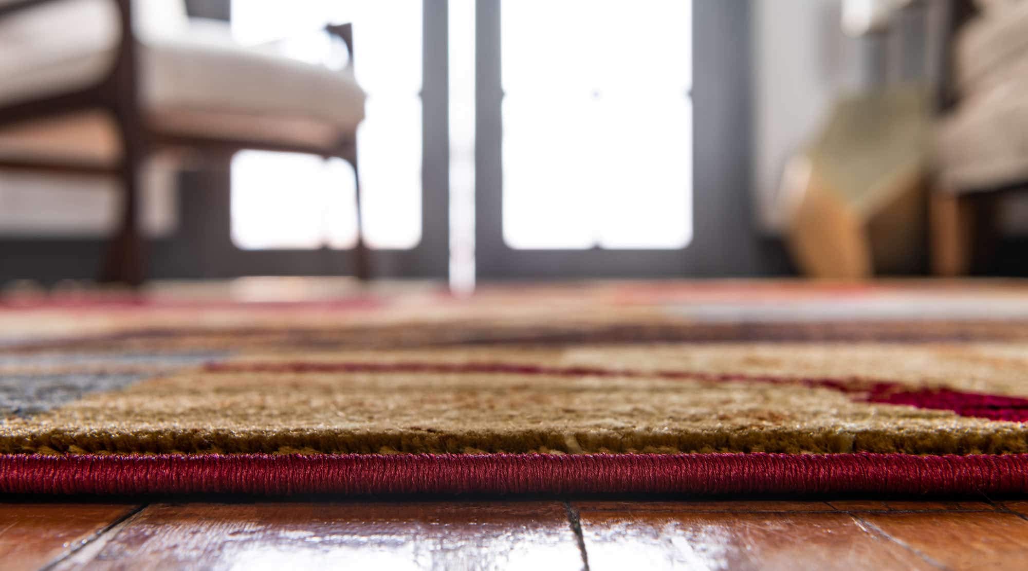 Unique Loom Barista Collection Area Rug - Kouillou (6' 1" x 9' Rectangle, Multi/ Brown)