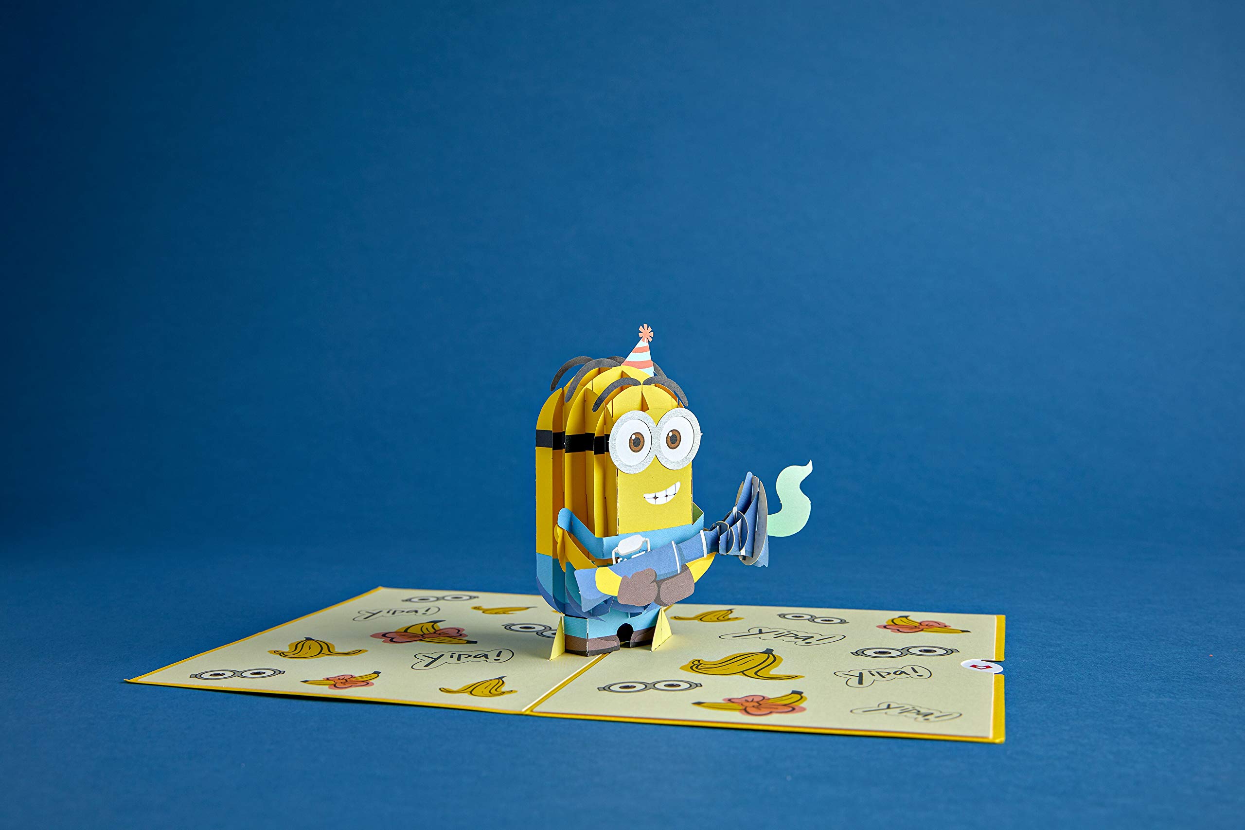 Lovepop Pop-Up Despicable Me Card - 3D Kids Happy Birthday Greeting Card for Boys, Girls - Yipa - 5" x 7" Minions Card - Blank Note Card & Envelope Included