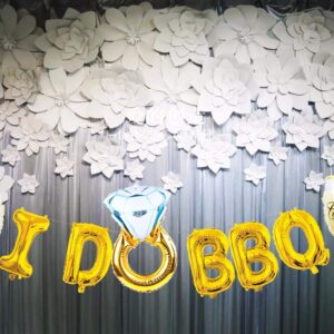 Bridal Shower Decorations - I Do BBQ Foil Balloons Wedding Shower Engagement Party Decoration（16 inch）