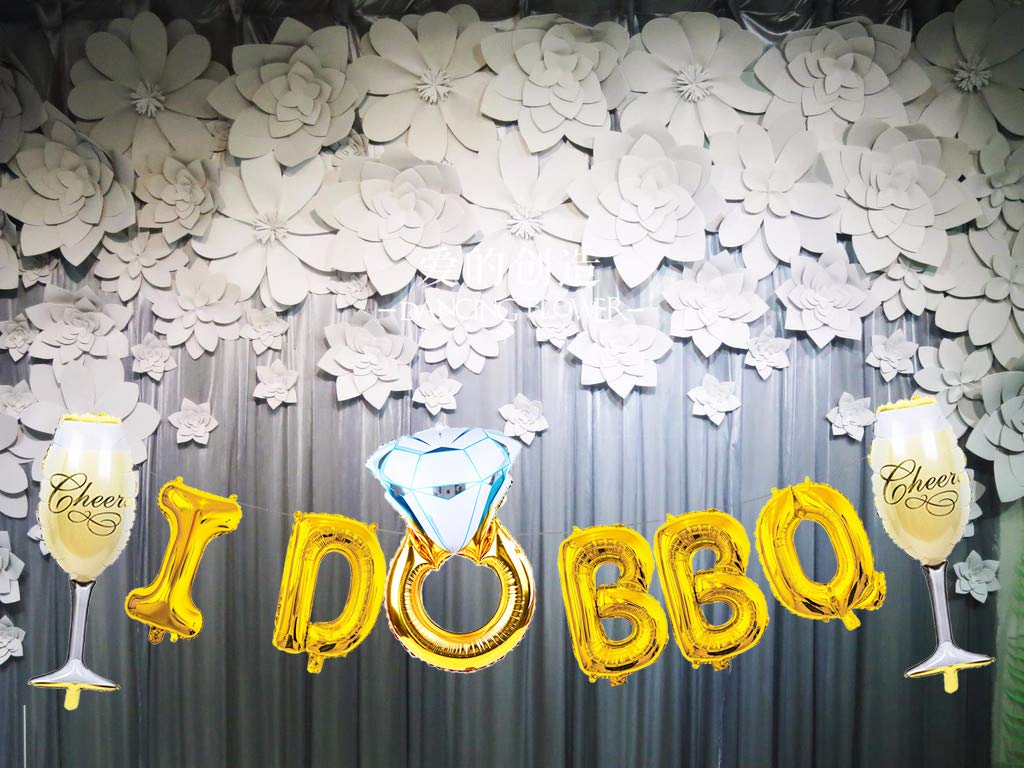 Bridal Shower Decorations - I Do BBQ Foil Balloons Wedding Shower Engagement Party Decoration（16 inch）