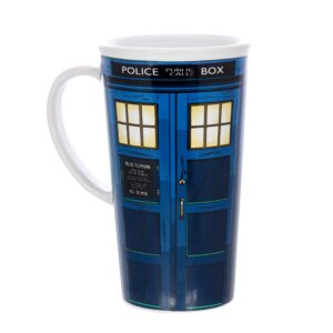 se7en20 doctor who ceramic tardis police box tumbler 13th doctor 12oz