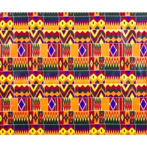 African Wax Fabrics 6 Yard 100% Cotton Ankara Kente Print Fabric for Party Dress