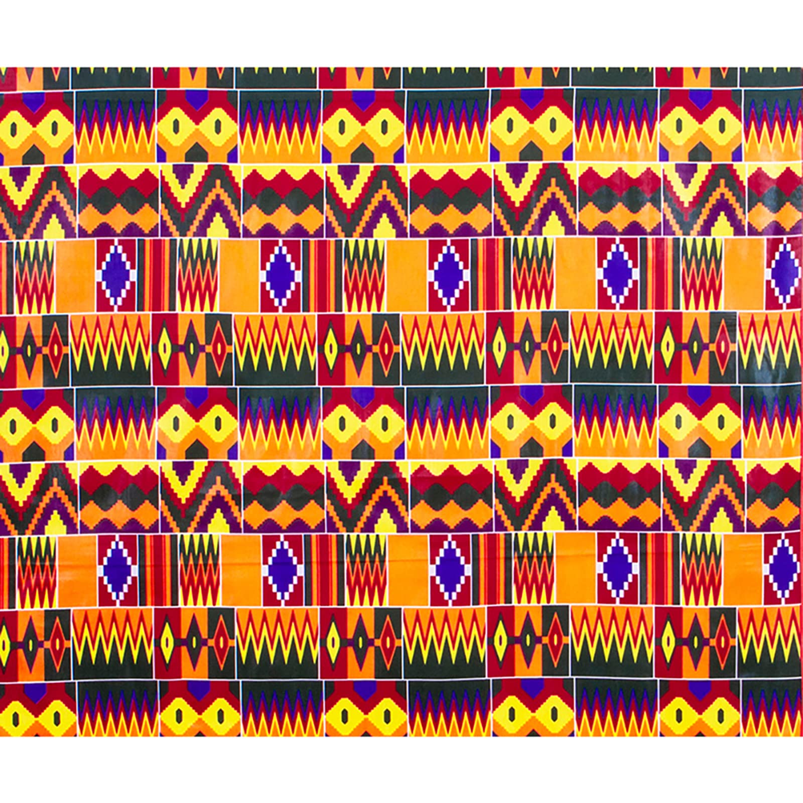 African Wax Fabrics 6 Yard 100% Cotton Ankara Kente Print Fabric for Party Dress