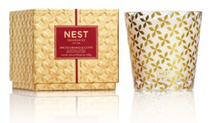 nest fragrances 3-wick candle- spiced orange & clove, 21.2 oz