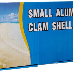 Set of 250 Disposable Clam Shells Aluminum Foil Food Shell Pans for Making Tasty Appetizers Like Clams Casino, Oysters, Crab Cakes, Dips, and More Premium Small Clam-Shell Baking Dishes,