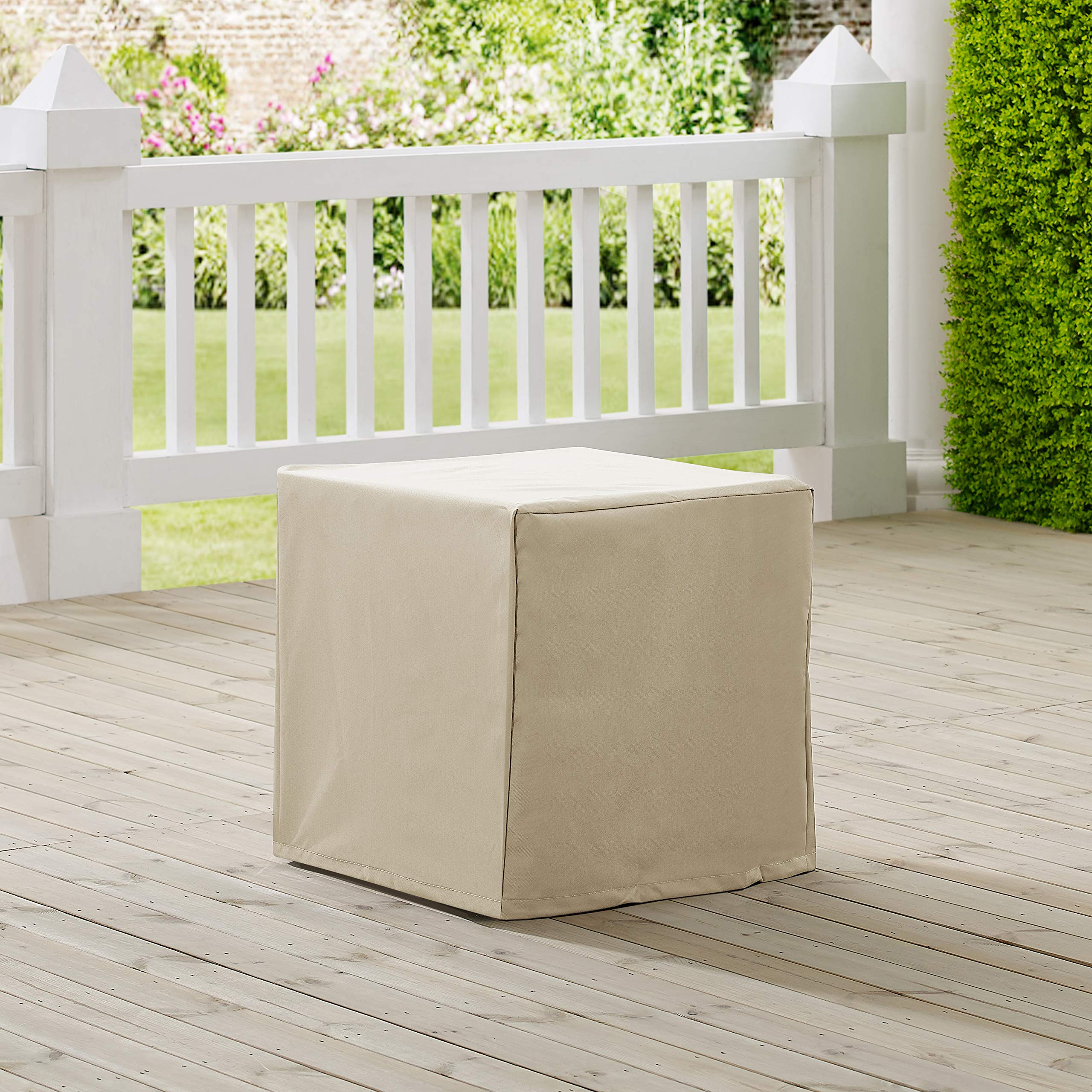 Crosley Furniture Patio Furniture Covers, Waterproof Outdoor Side Table Cover for Backyard, Deck, Tan