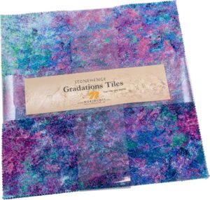 linda ludovico stonehenge gradations mixers brights tiles 42 10-inch squares layer cake northcott