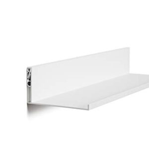 Hangman L24W L 24-Inch No-Stud Floating Shelf (White Powder Coat)