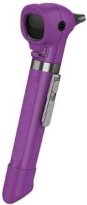 welchallyn pocket led fiber-optic otoscope with aa battery handle (plum)